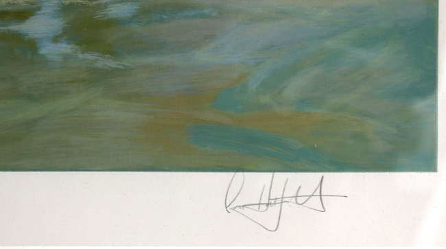 Don Hatfield | beach scene of female figures with a parasol | MutualArt