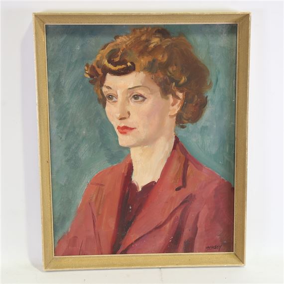 Philip Naviasky | portrait of a woman (Circa 1950) | MutualArt