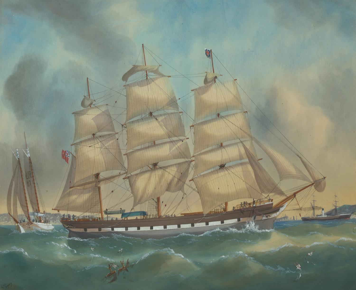 George Frederick Gregory | Ships in Port Phillip Bay | MutualArt