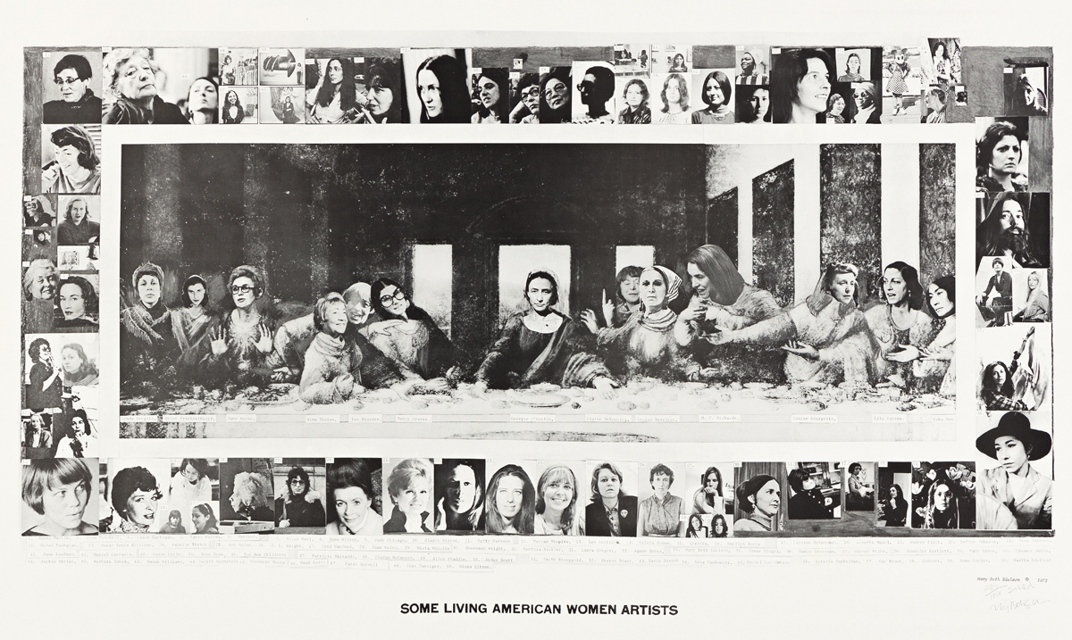 Mary Beth Edelson | Some Living American Women Artists / Last Supper ...