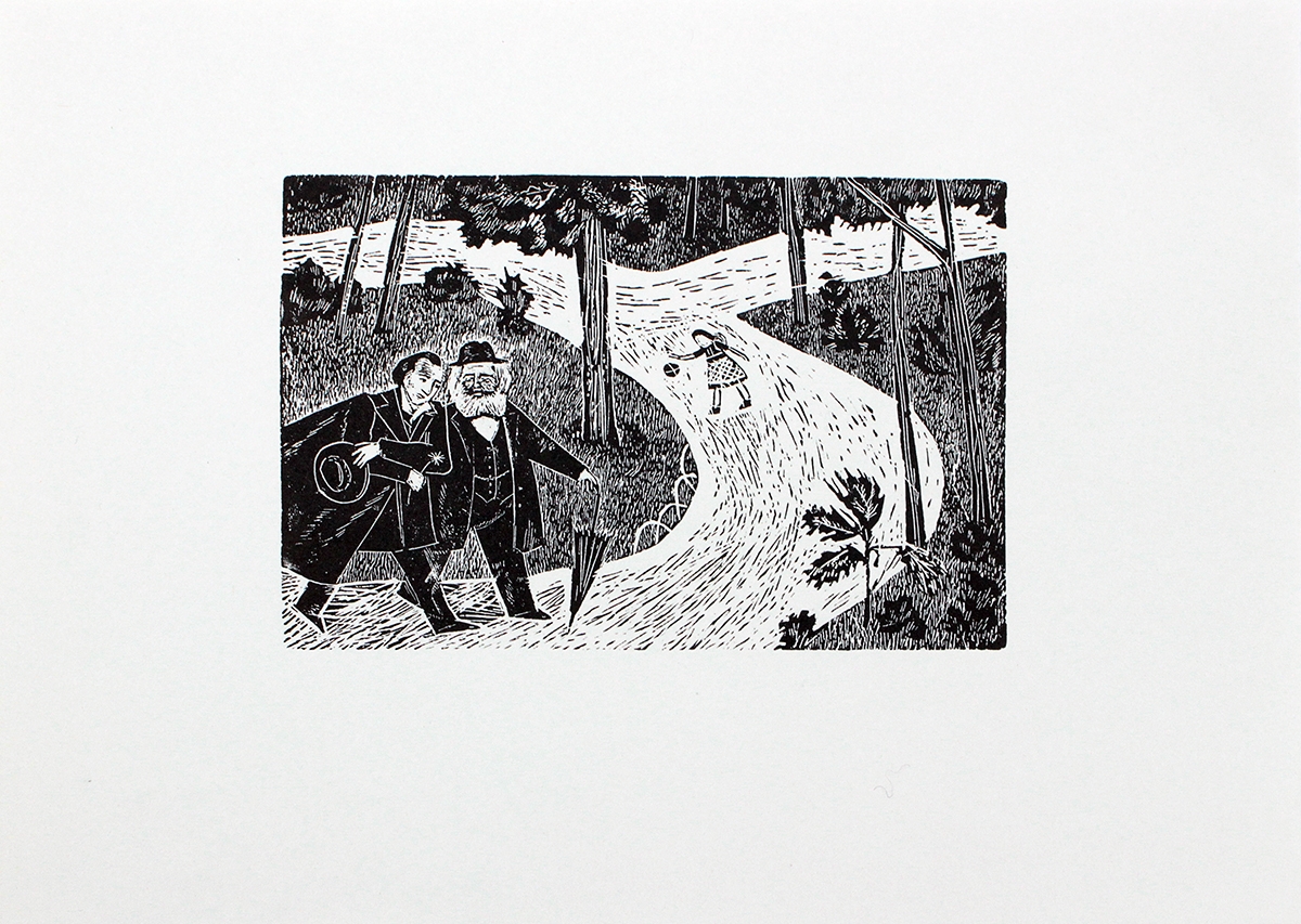 Alisa Poret | Marx and Heine (2007) | MutualArt