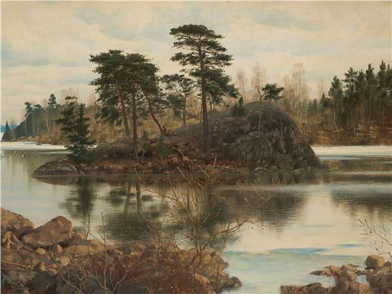 Knut Ekwall | View over lake Sommen (1891) | MutualArt