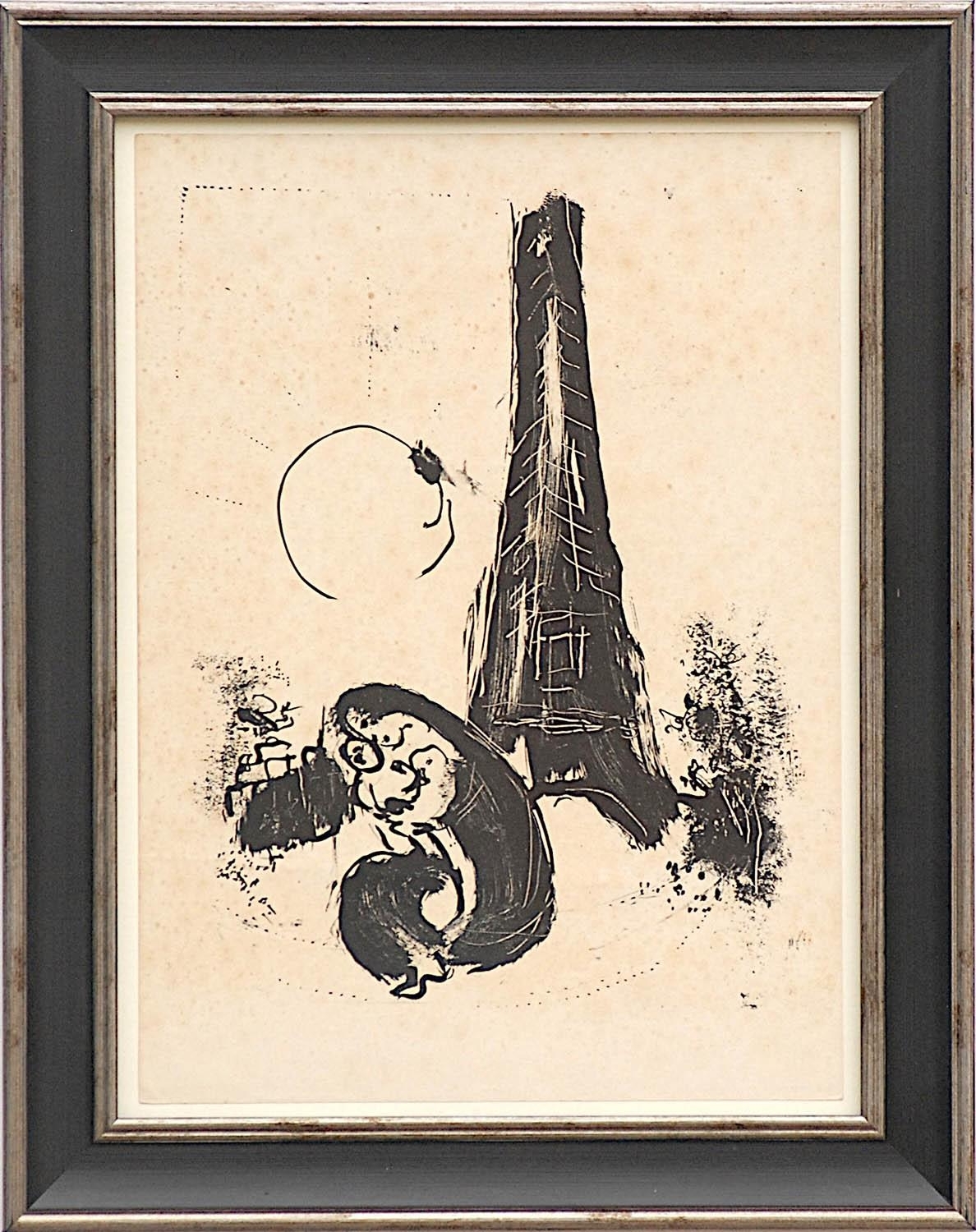 Marc Chagall | 'Mere et Enfant a la Tour Eiffel and Paris', (1954 ...