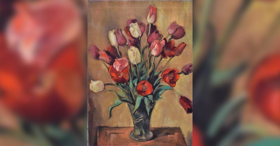 Jean-Pierre Calteux | Bouquet of tulips | MutualArt