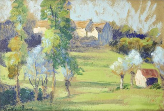 Marthe Orant | Paysage aux grands arbres | MutualArt