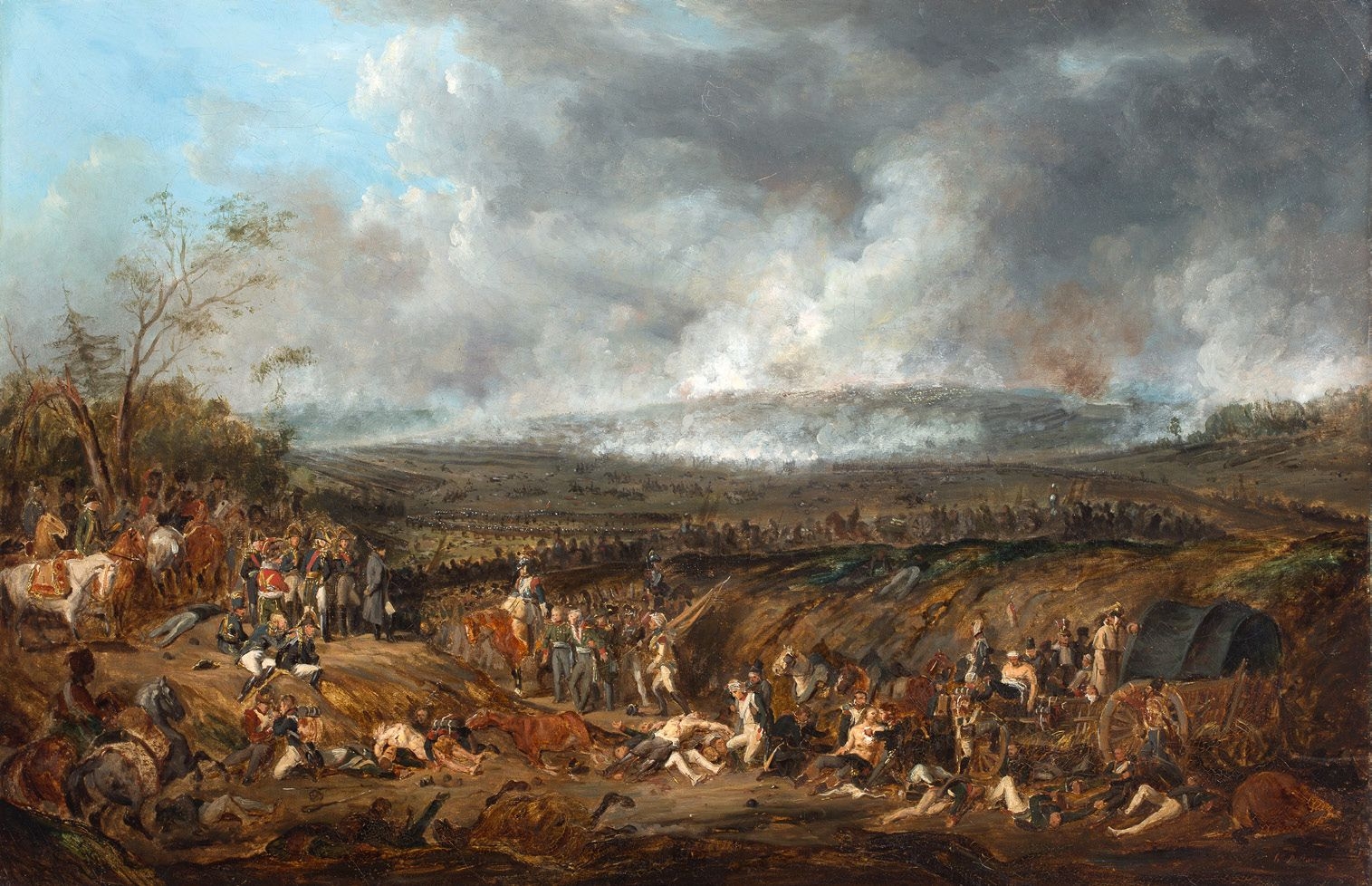 Hippolyte Bellange | Vue panoramique d'une bataille présumée de la ...