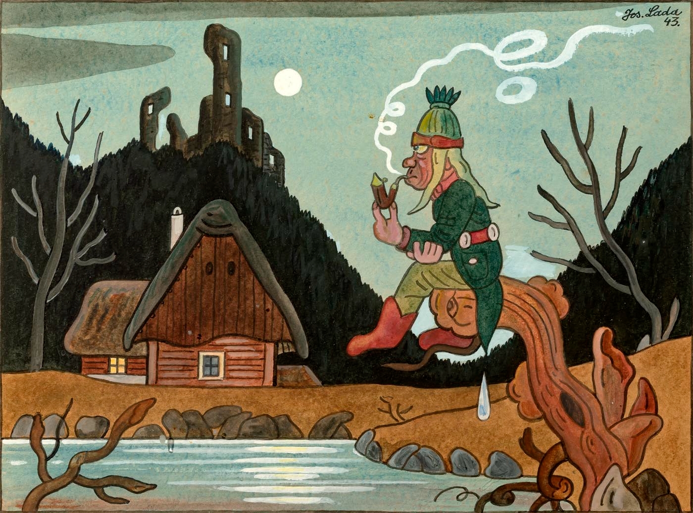 Josef Lada | Vodník (1943) | MutualArt