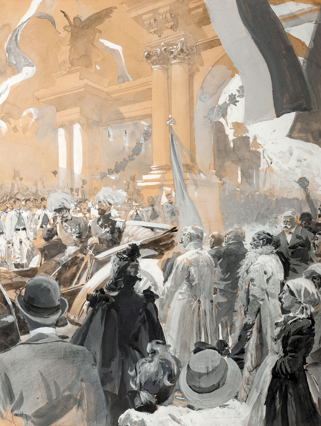 Ludek Marold | After the Mass (1891) | MutualArt