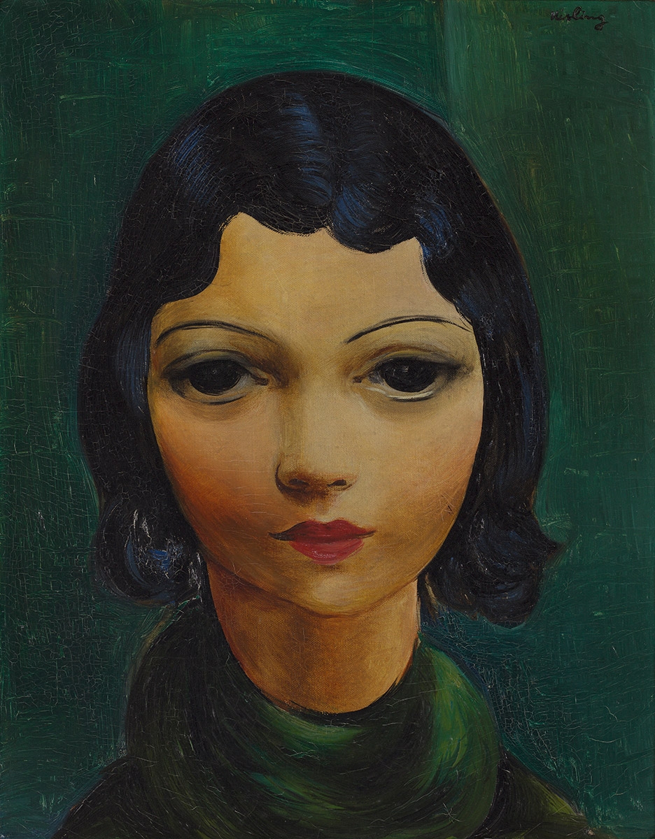 Moïse Kisling | PORTRET MŁODEJ KOBIETY (1931) | MutualArt