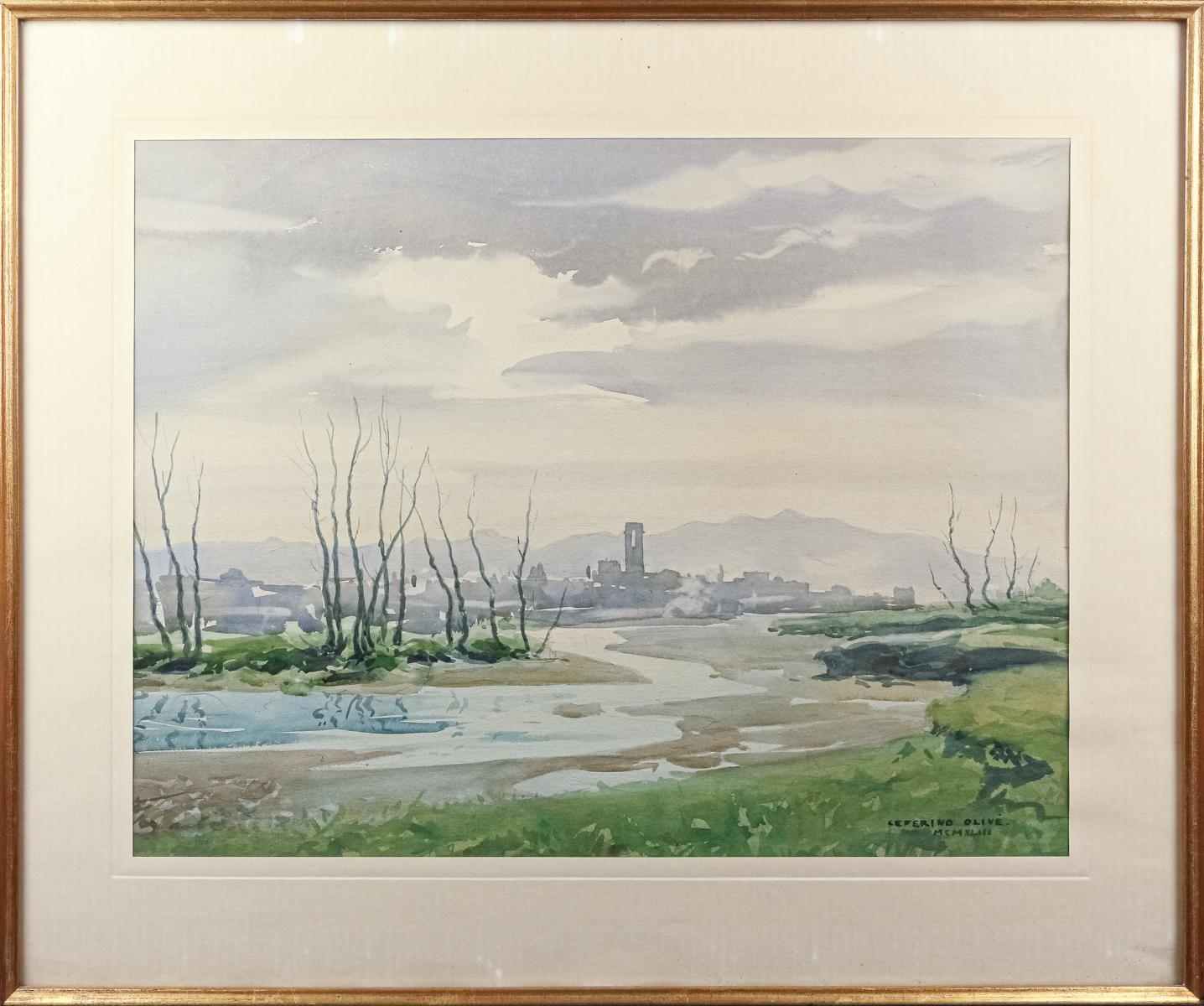 Ceferino Olivé | Estación (1943) | MutualArt