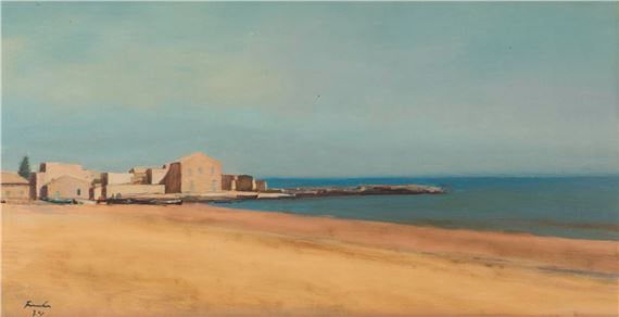 Jacques Fuchs | Paysage de bord de mer en Sicile (74) | MutualArt