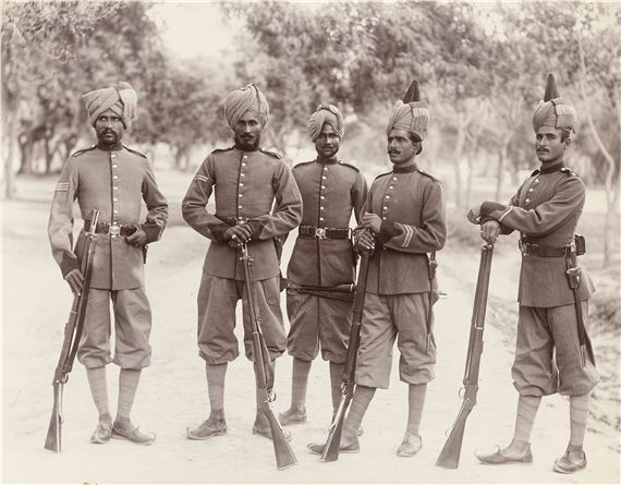 Unknown | Men of the 2nd Regiment of Sikh Infantry, Punjab Frontier ...