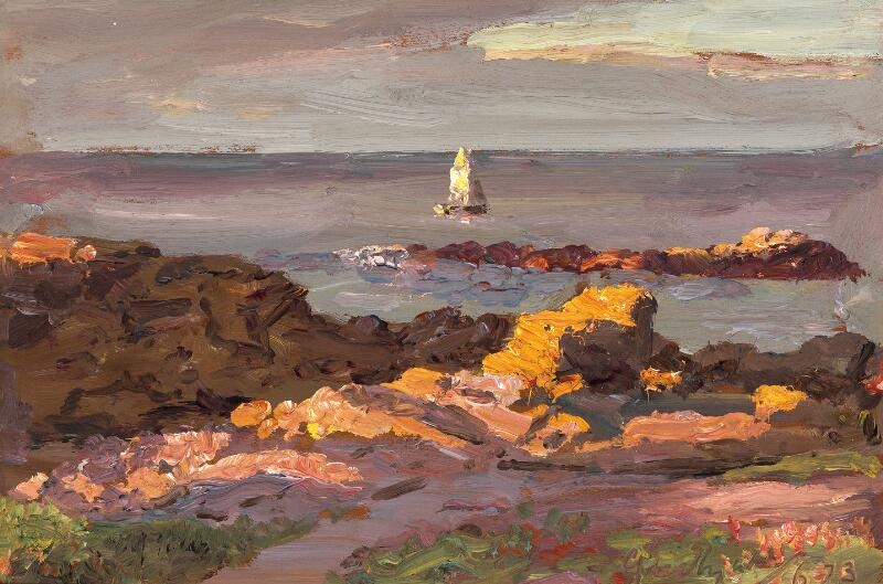 Laurits Regner Tuxen | Gazing out to sea | MutualArt