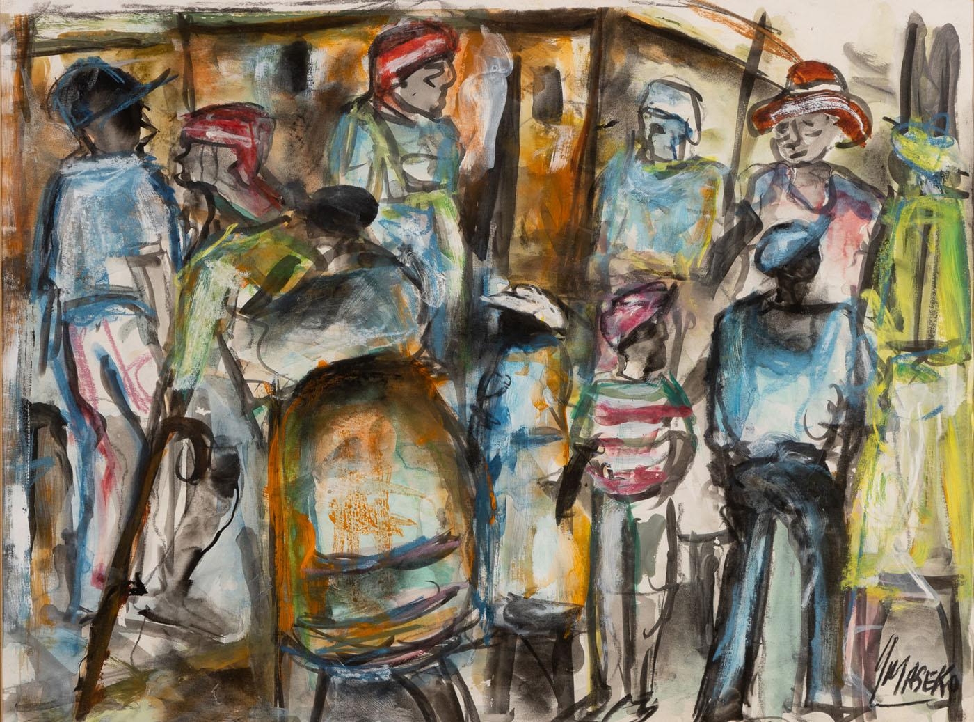 Joe Maseko | mothers with children | MutualArt