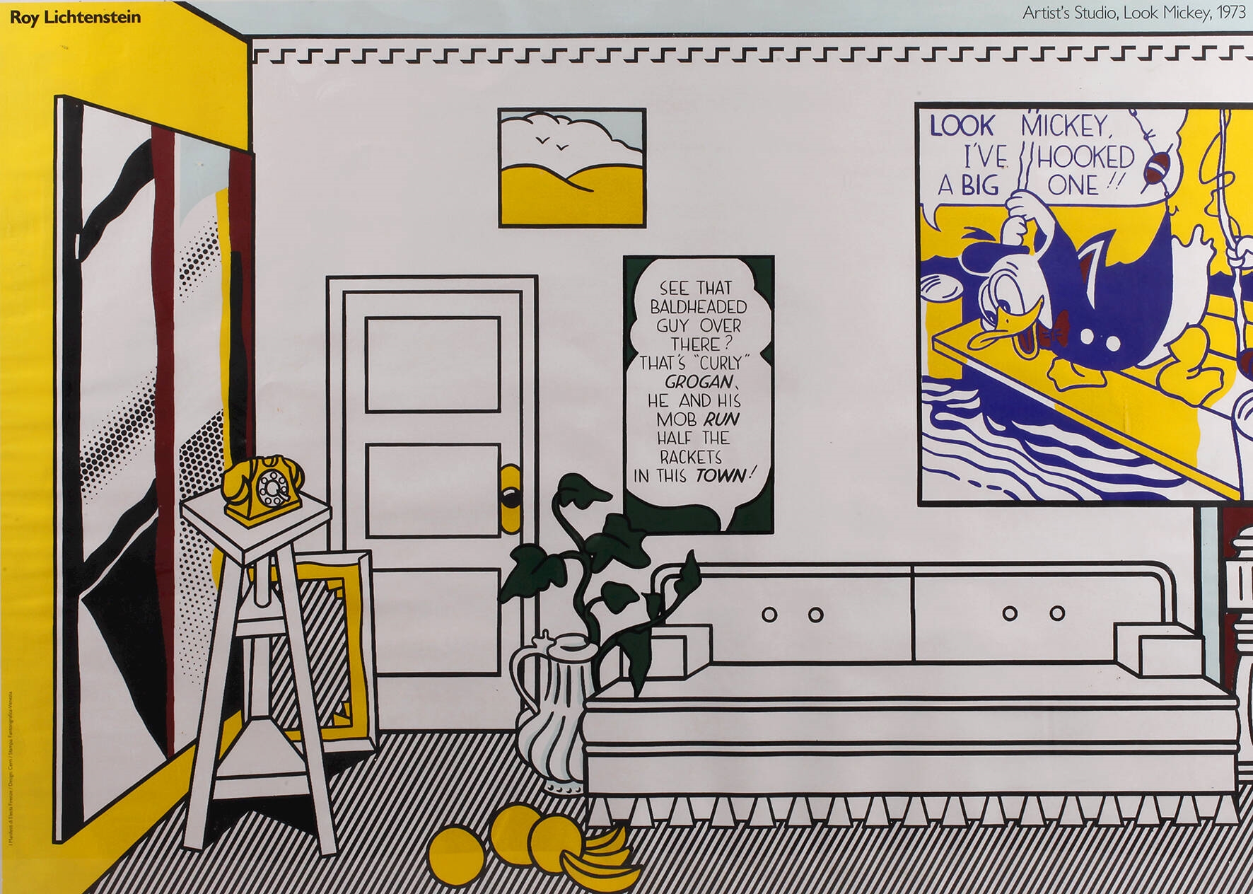 Roy Lichtenstein | Artist´s Studio-Look Mickey (1973) | MutualArt