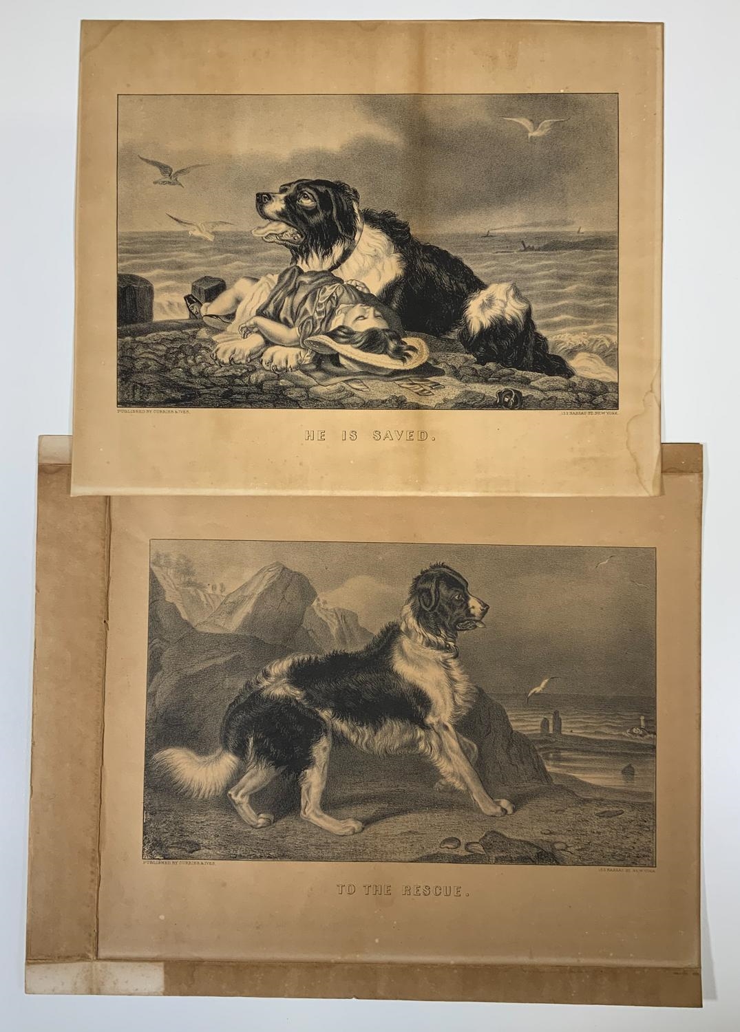 Edwin Landseer | He is Saved and To the Rescue | MutualArt