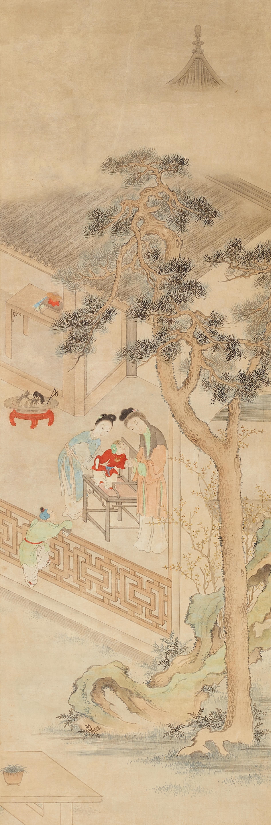 Jiao Bingzhen | A set of four paintings of Figures in Landscape in the ...