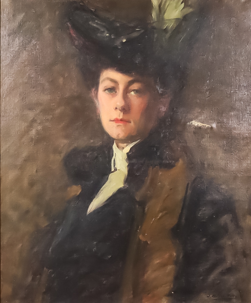 Joseph Milner Kite | Portrait of Julie Fromont wearing elaborate hat ...