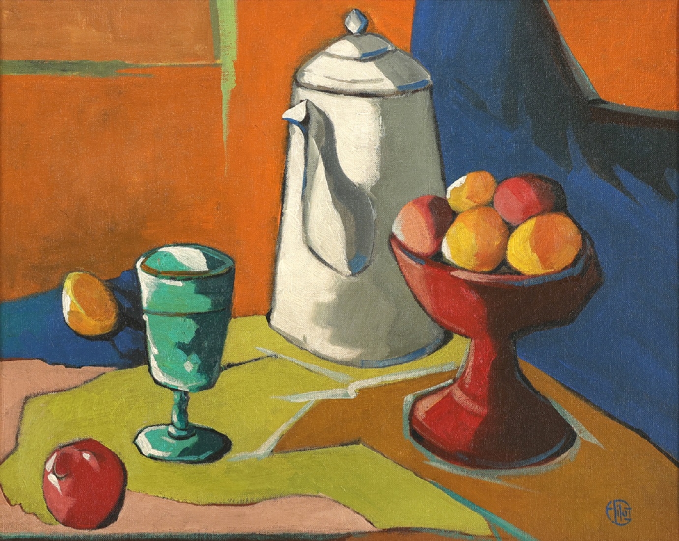 Françoise Gilot | Still Life with Flowers on a Red Table | MutualArt