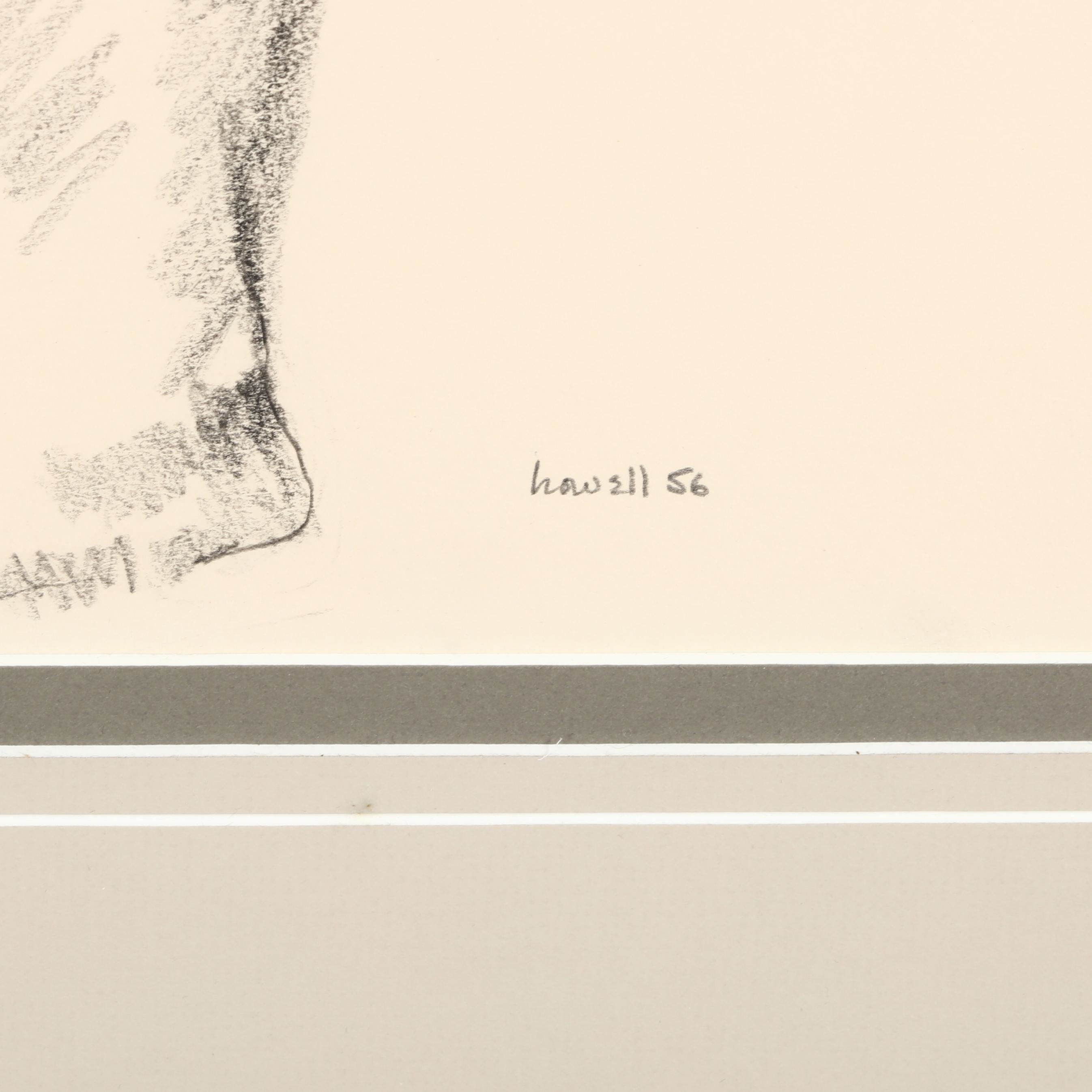 Claude Howell | Seated Nude (1956) | MutualArt