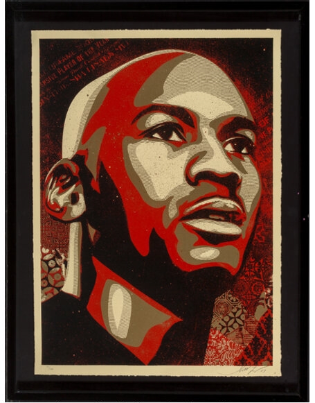 Shepard Fairey | Michael Jordan Hall of Fame Portrait (2009) | MutualArt