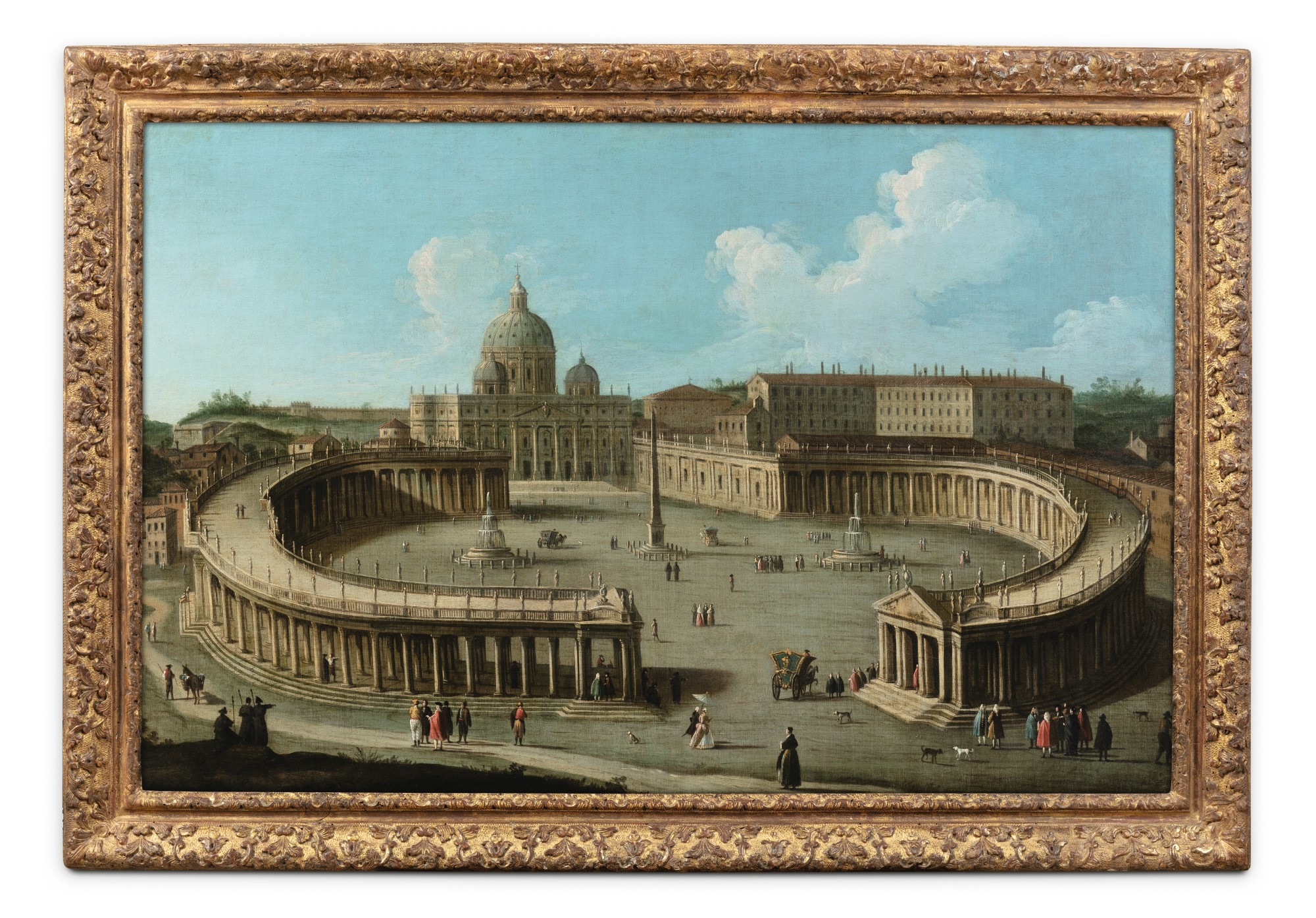 Pietro Bellotti di Canalletti | A view of San Pietro di Roma and the ...