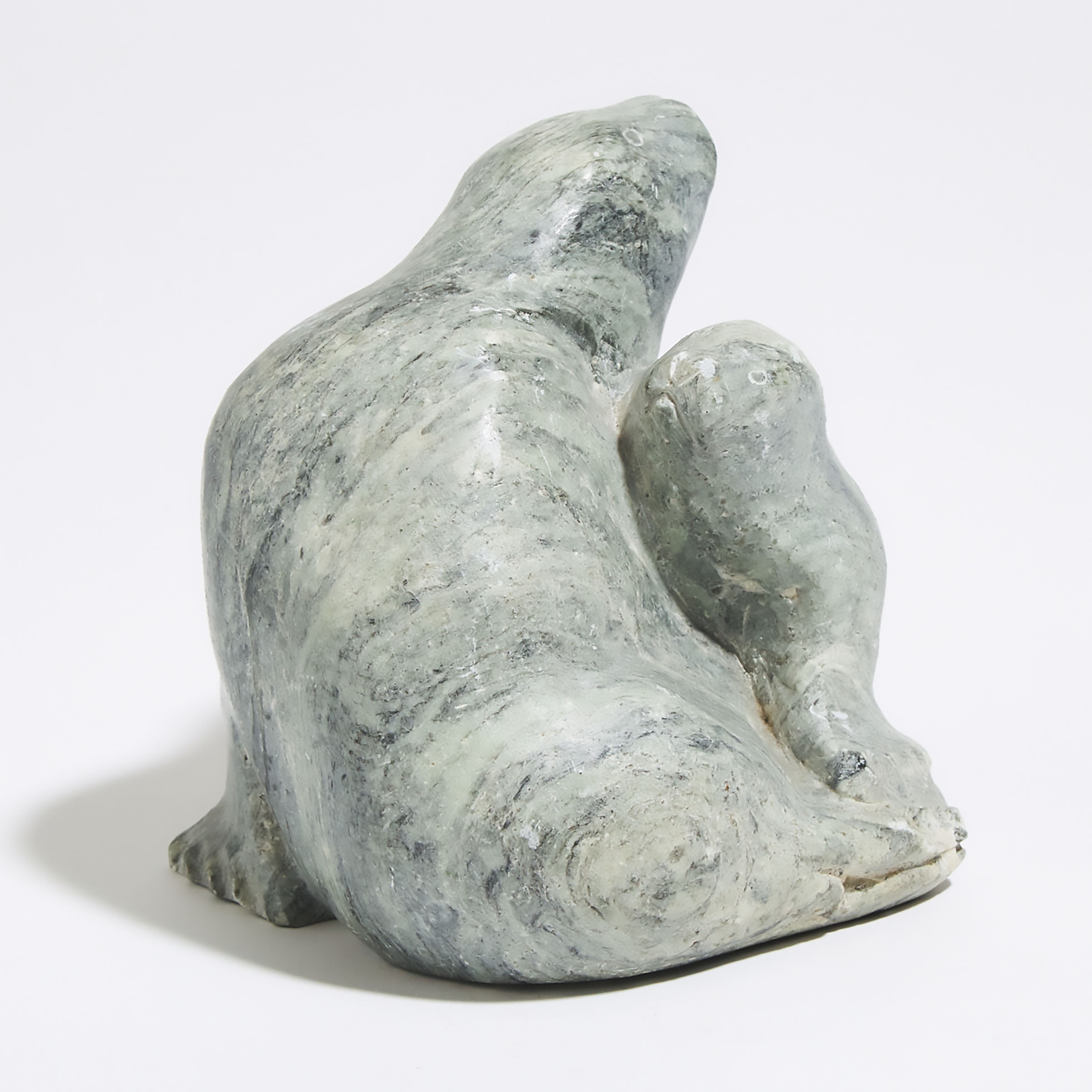 Enook Manomie | WALRUS AND CALF | MutualArt
