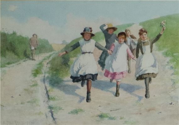 Alfred Hartley | Different Paths (1886) | MutualArt
