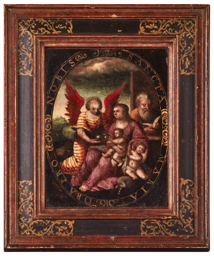 Italian School, 16th Century | THE HOLY FAMILY with little John the ...