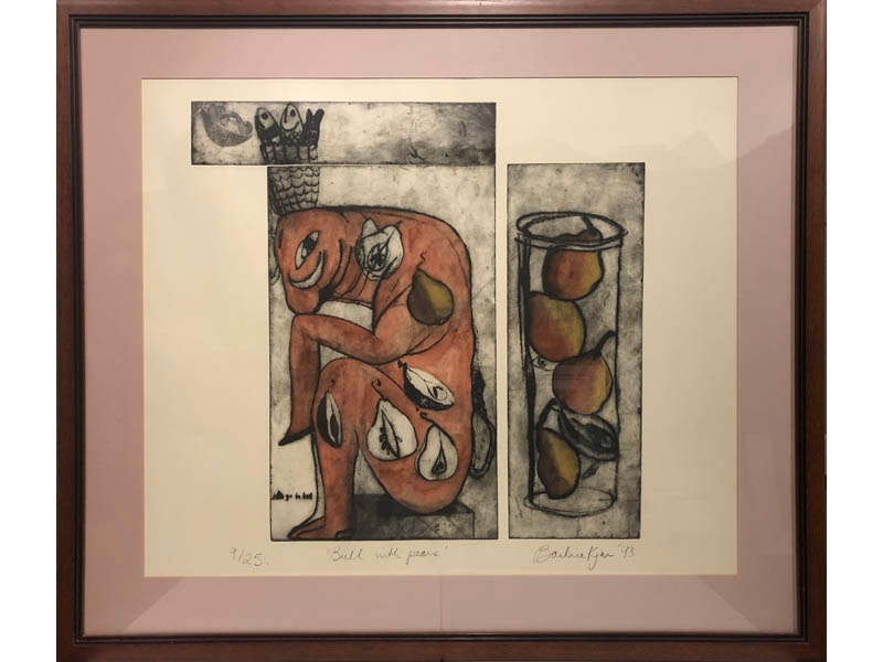 Barbie Kjar | Bull with Pears (1993) | MutualArt