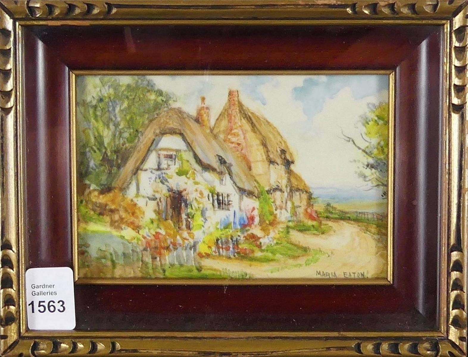 Maria Eaton | English thatched roof cottages | MutualArt