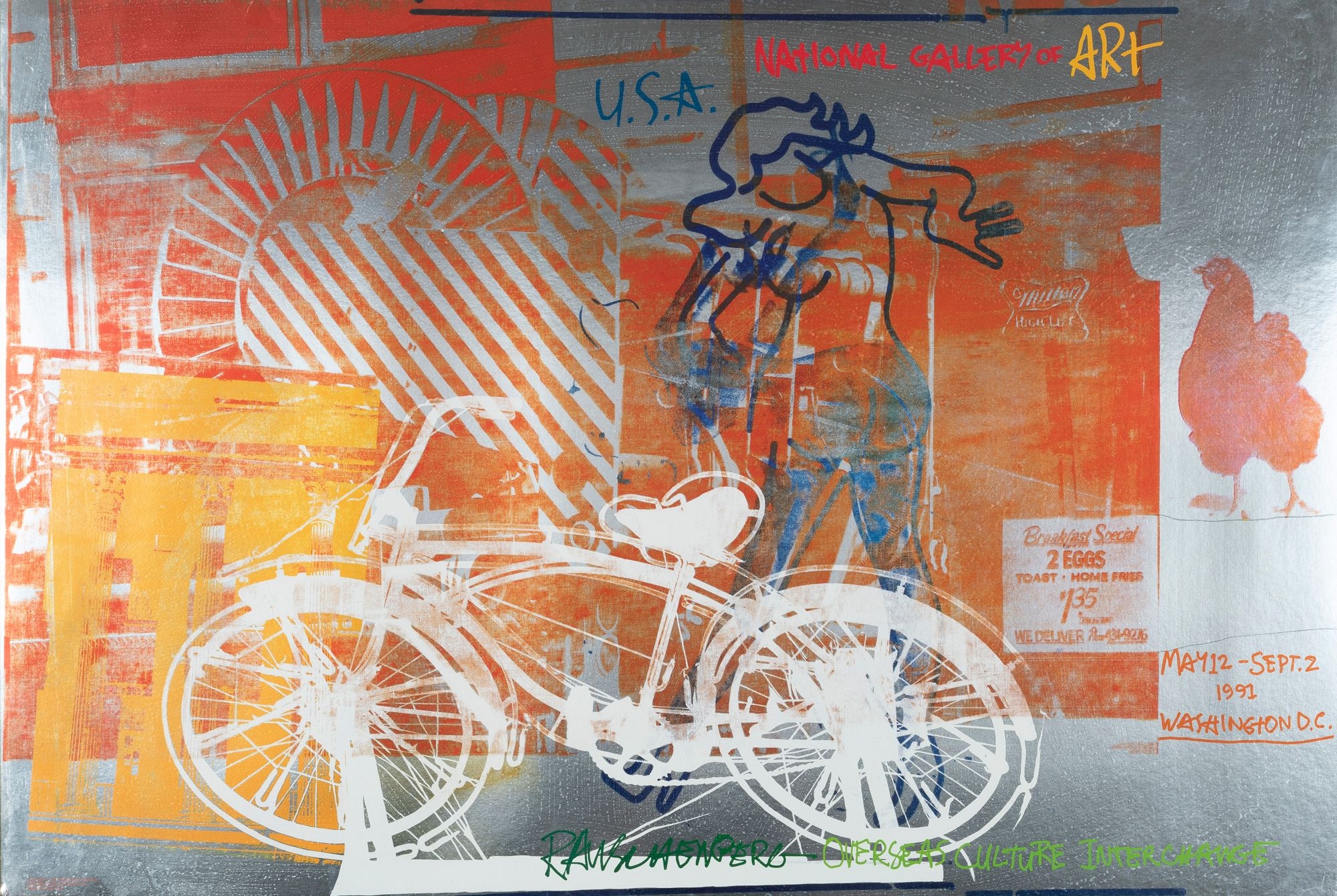 Robert Rauschenberg | Bicycle (1991) | MutualArt