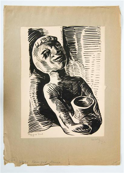 Leonard Phelps Good | Hopi Rain God, Drunk, 1928 | MutualArt