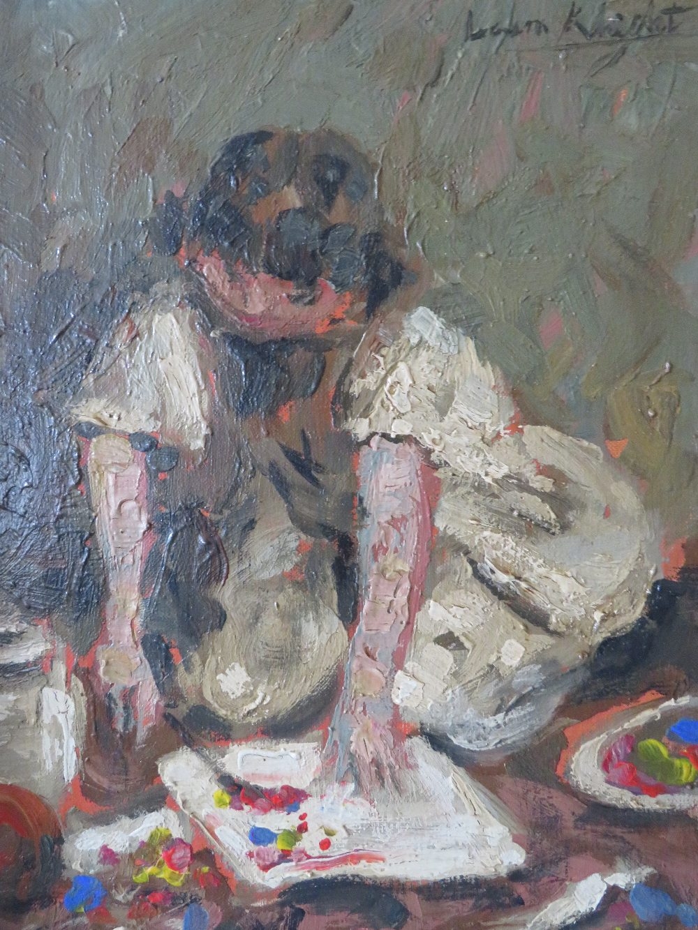 Dame Laura Knight | Portrait of a girl in profile | MutualArt