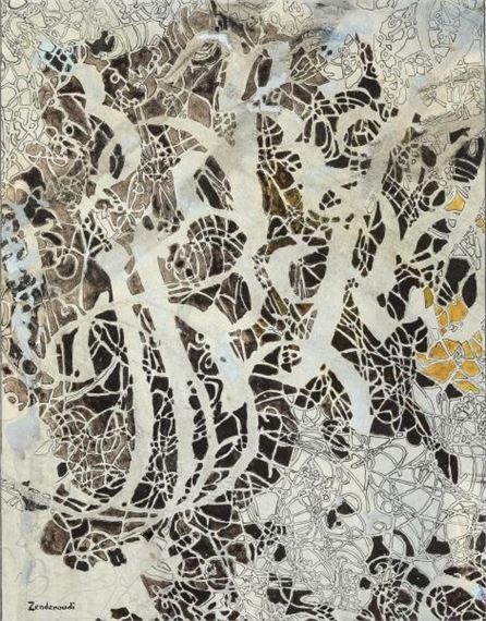 Hossein Zenderoudi | COMPOSITION | MutualArt