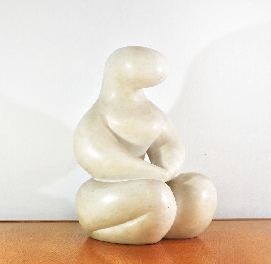 Louis Bancel | Kneeling Nude (1972) | MutualArt