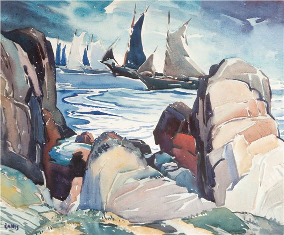 George Pearce Ennis | Rocks and Water | MutualArt