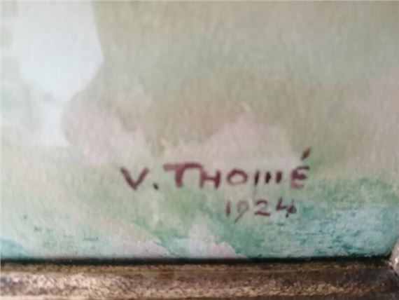 Verner Thomé | A house behind the trees | MutualArt