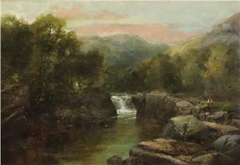 John Brandon Smith | WATERFALL (1875) | MutualArt