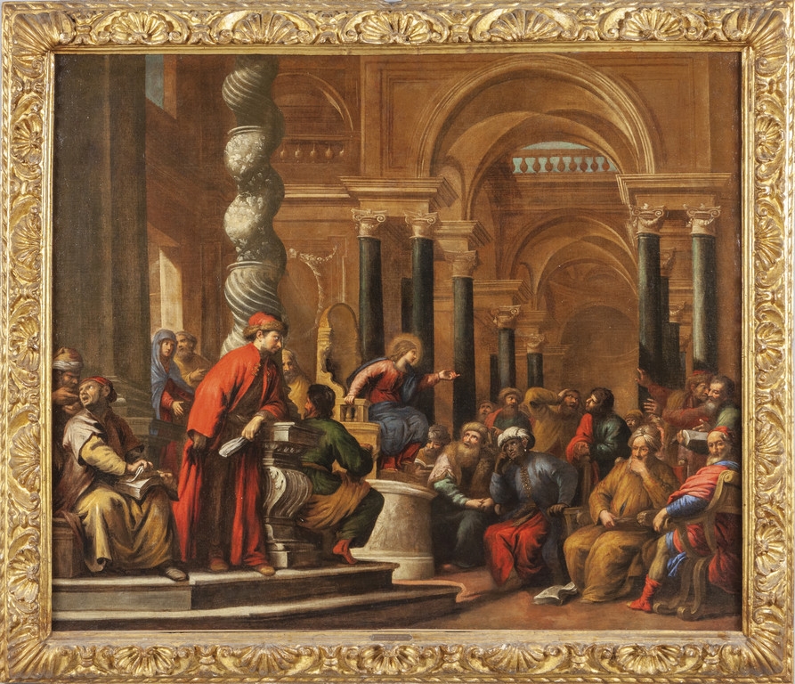 Giovanni Battista Carlone | La predica di Gesù ai Dottori | MutualArt