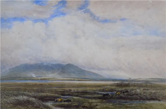 James Orrock | Cattle roaming Landscape | MutualArt