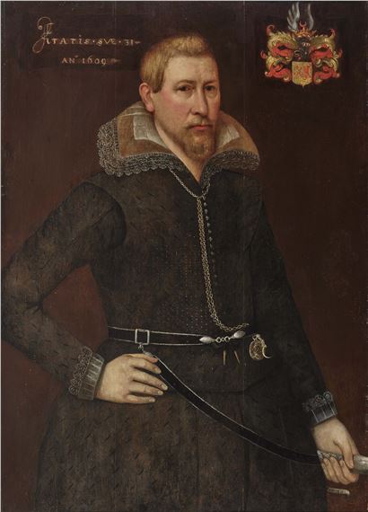 Marcus Gheeraerts the Younger | Portrait of a 31-year-old man | MutualArt