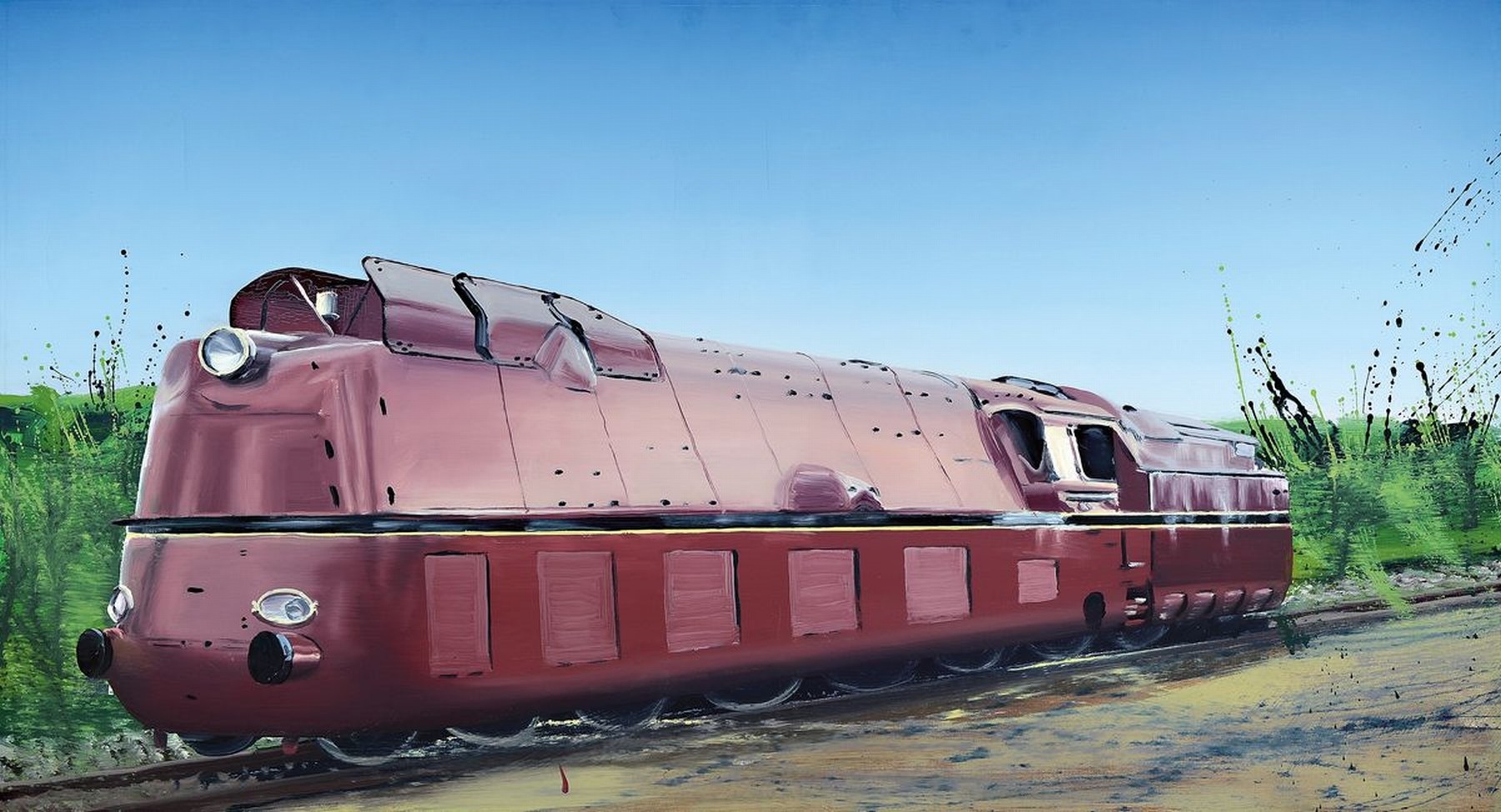 Unknown | depiction of a streamlined locomotive type BR 05 001 | MutualArt