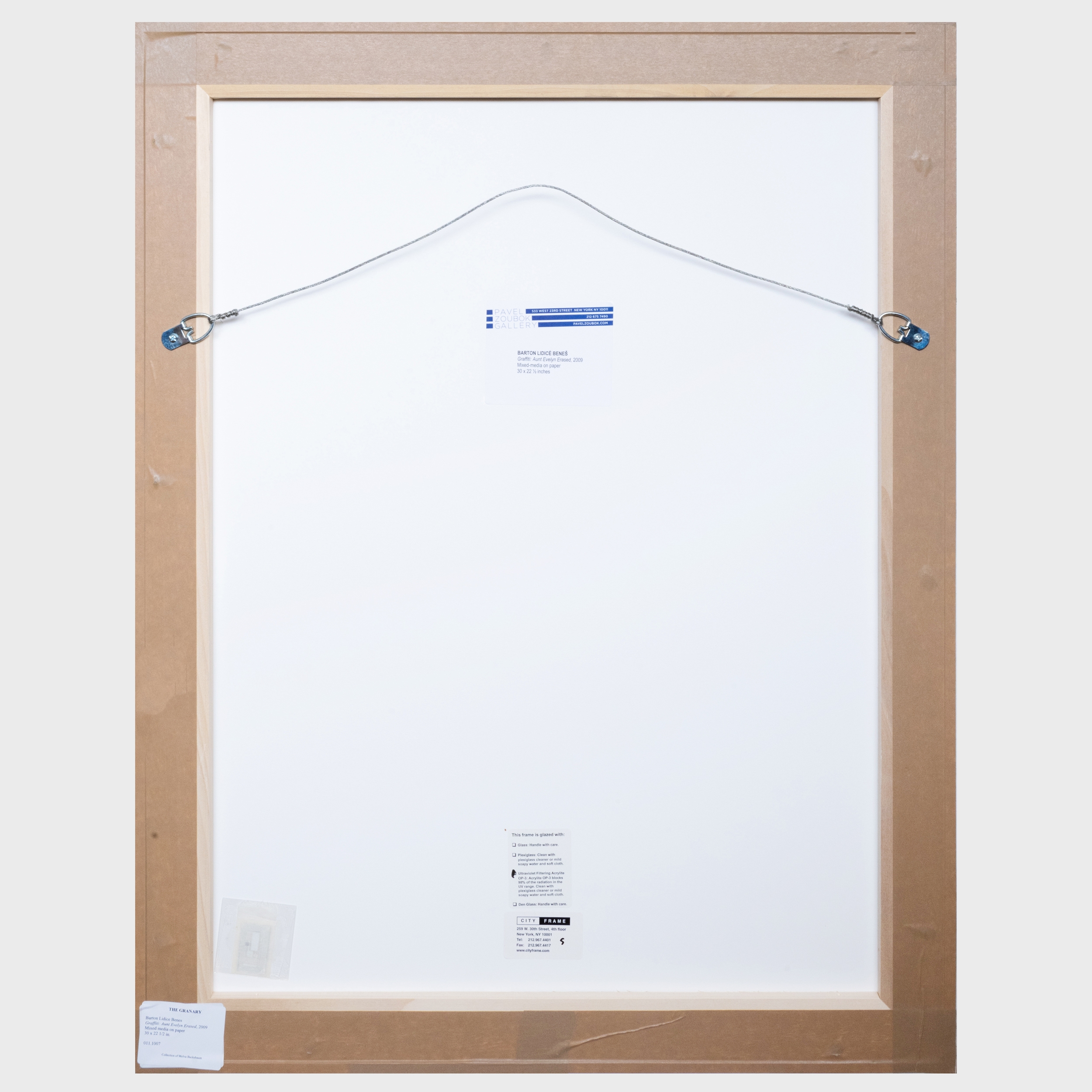 Barton Lidice Benes | Graffiti: Aunt Evelyn Erased (2009) | MutualArt