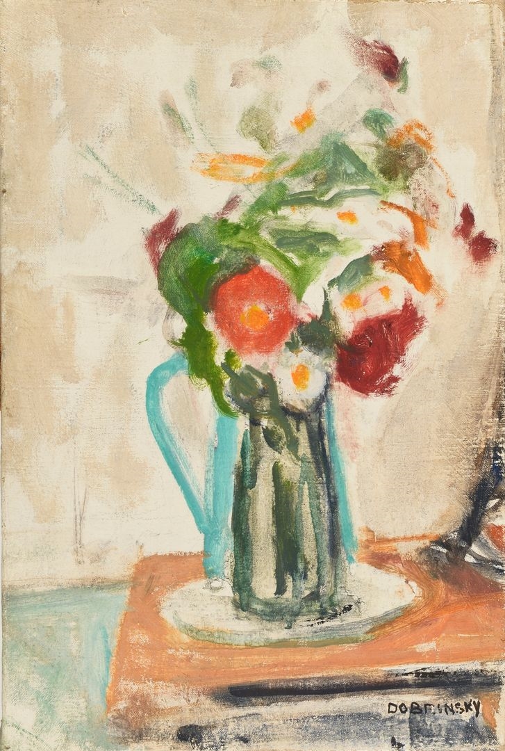 Isaac Dobrinsky | Still life with flowers | MutualArt