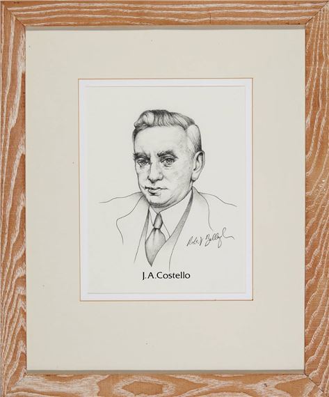 Robert Ballagh | PORTRAIT OF JOHN COSTELLO | MutualArt