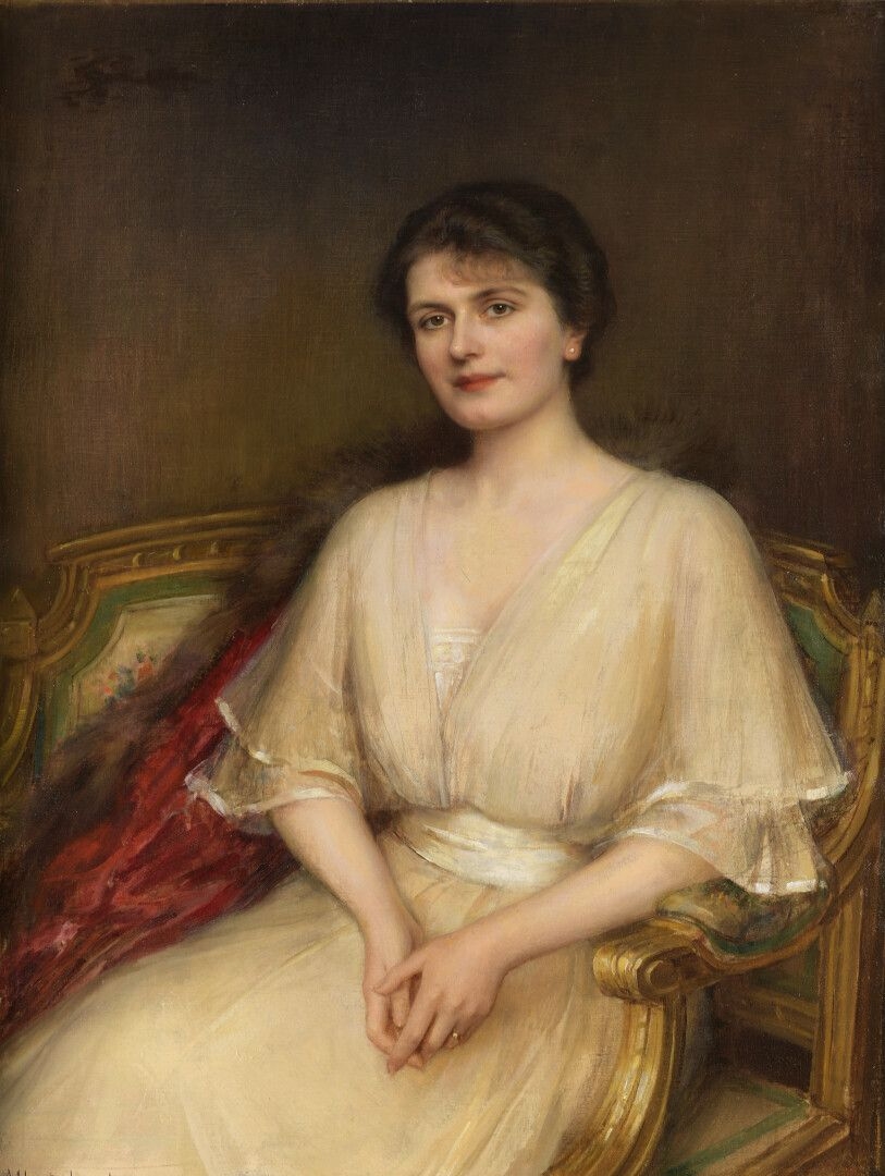 Albert Lynch | Portrait of a seated woman | MutualArt