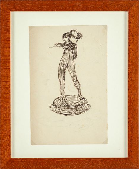 Rubaldo Merello | Studi per figura con anfora nel retro figura ...