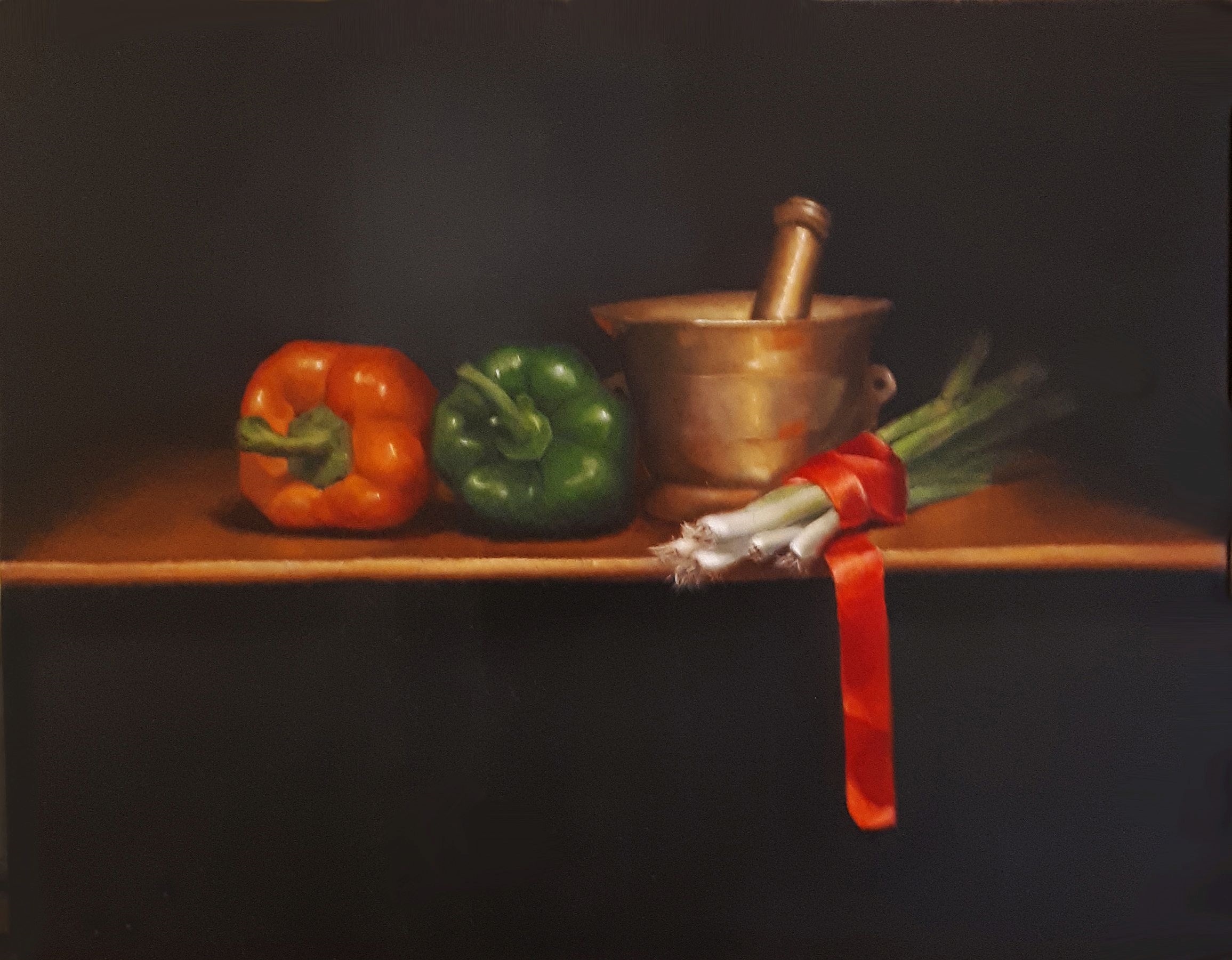Siobhan Stanley | Still Life with Peppers (2016) | MutualArt