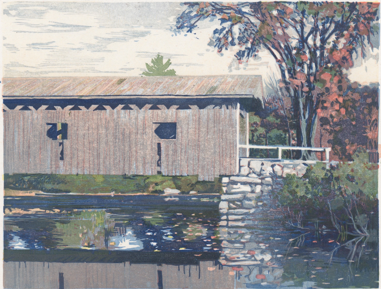 Louis Novak | Vermont Covered Bridge | MutualArt